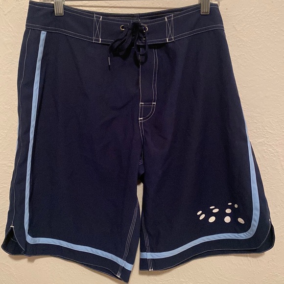 CROCS | Swim | Mens Crocs Navy Blue Swim Trunks Shorts Large | Poshmark